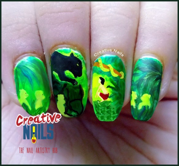 Disney Jungle Book Nail Art
